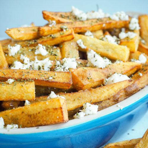 Greek Fries With Feta and Oregano - Greek Festival Fries