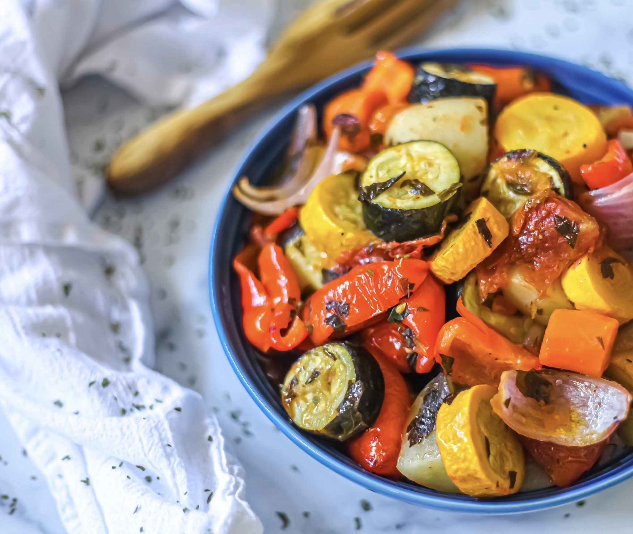 Briami - Greek Style Mixed Oven-Roasted Vegetables